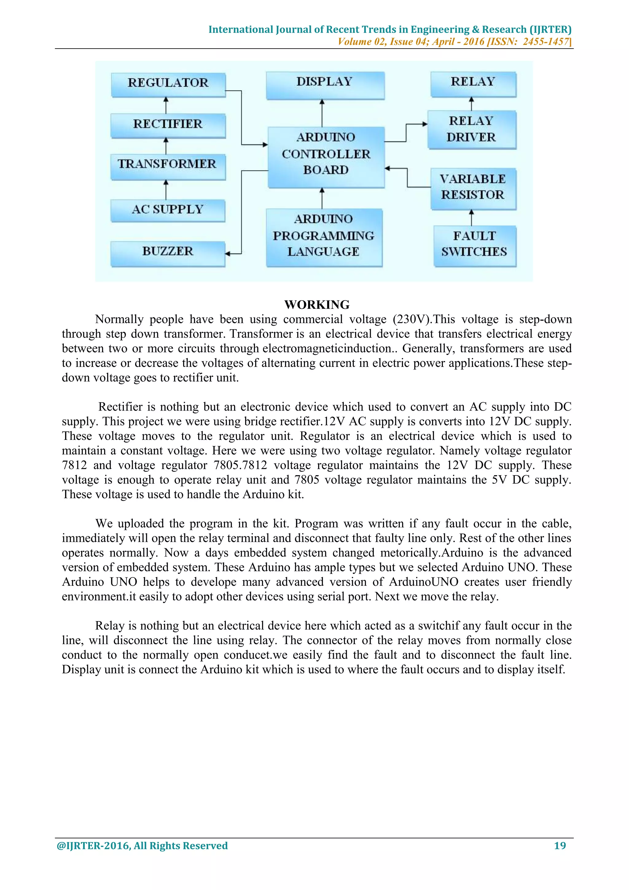 Arduino based-underground-cable-fault-detector | PDF