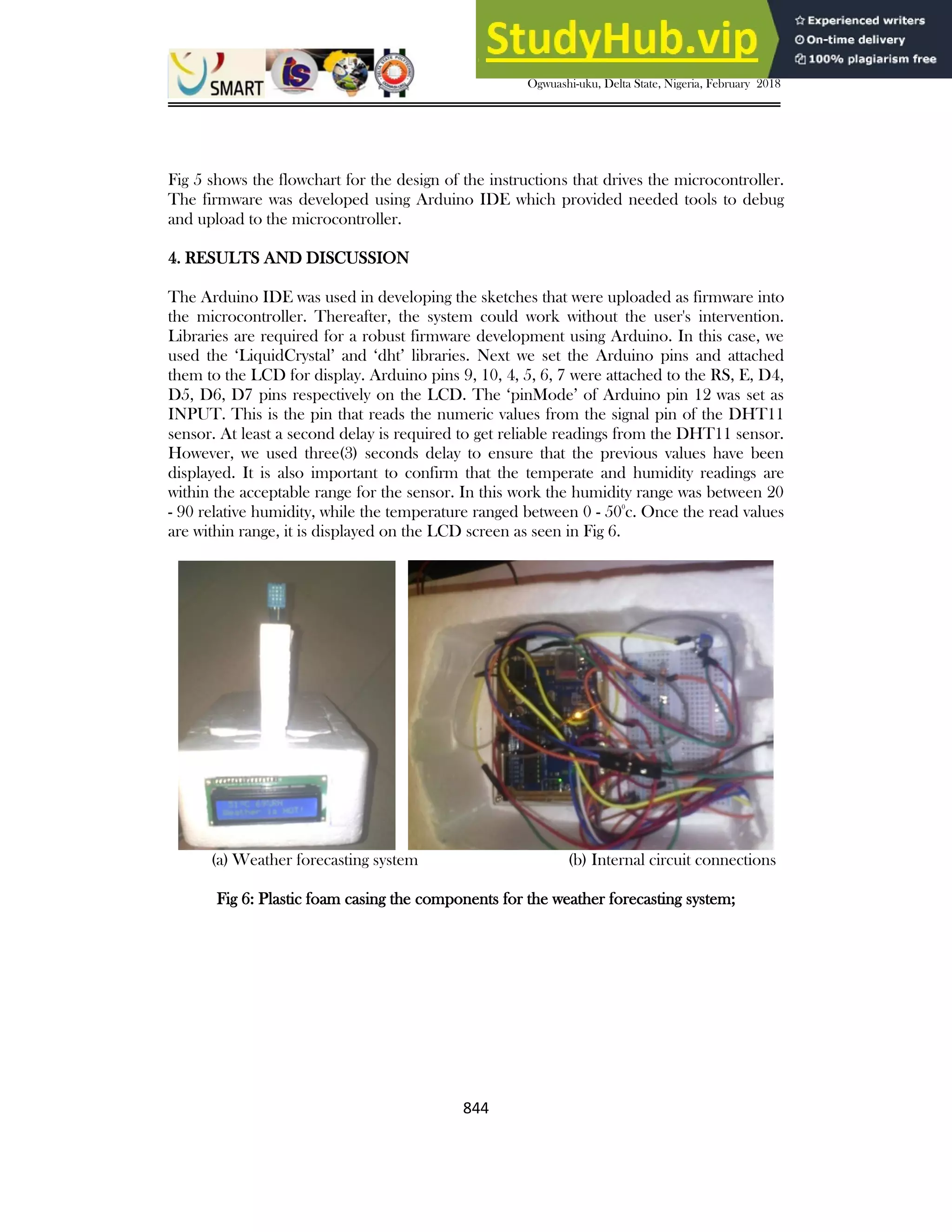 Arduino-Based Weather Monitoring System | PDF