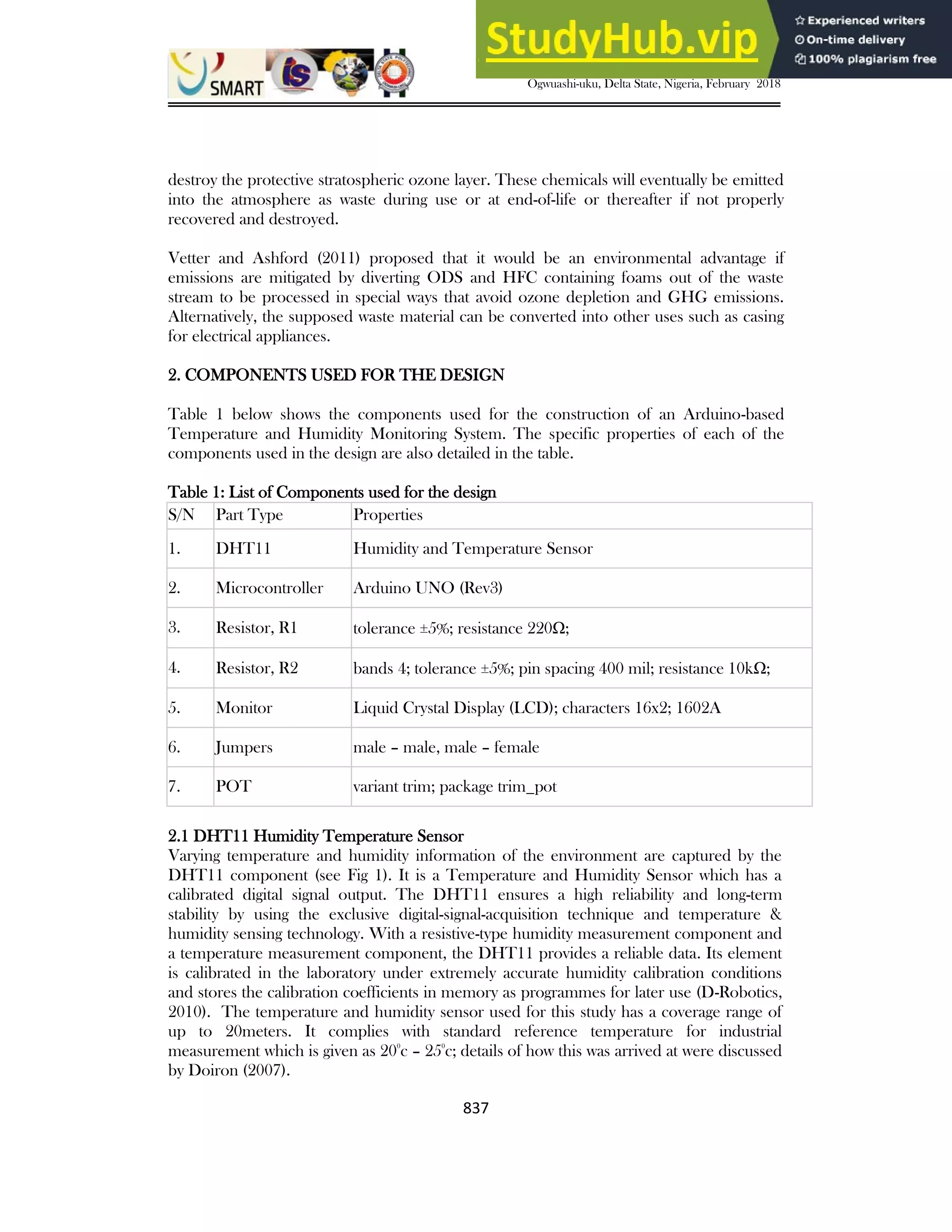 Arduino-Based Weather Monitoring System | PDF