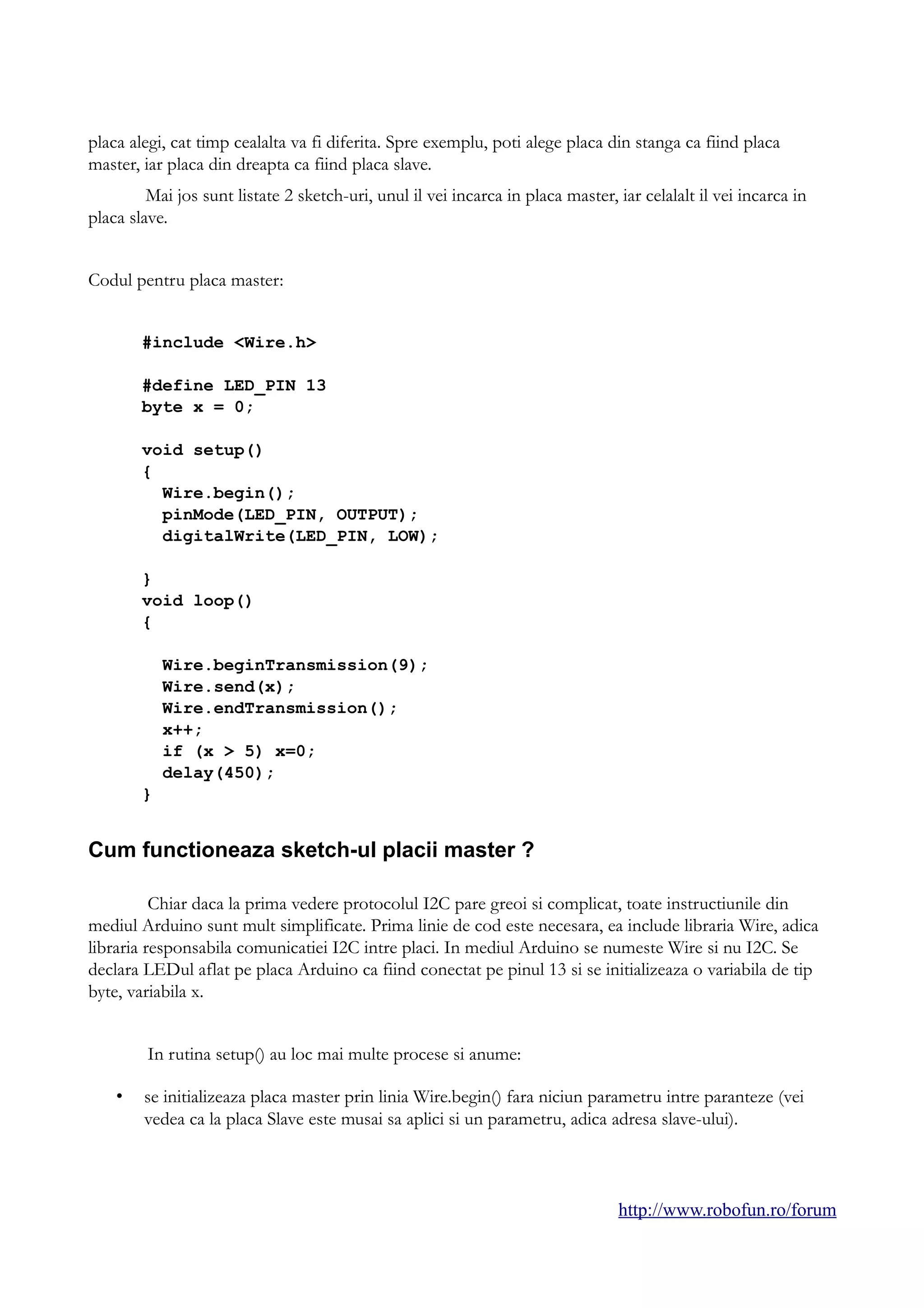Arduino comunicatie i2c | PDF