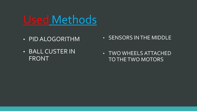 Line follower Robot using PID algorithm | PPTX
