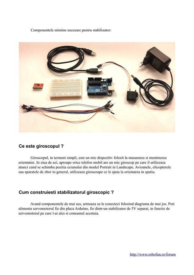 Arduino gyro stabilizator | PDF