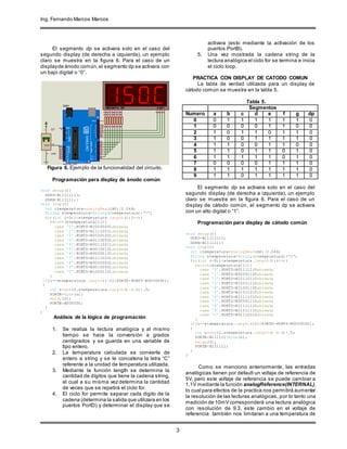 LECTOR DE TEMPERATURA CON LM35 Y MULTIPLEXOR DE DISPLAY DE 7 SEGMENTOS CON ARDUINO | DOCX ...