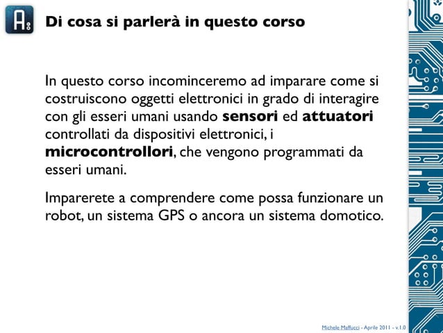 Arduino lezione 01 - a.s 2010-2011 | PDF | Computer Peripherals | Computing