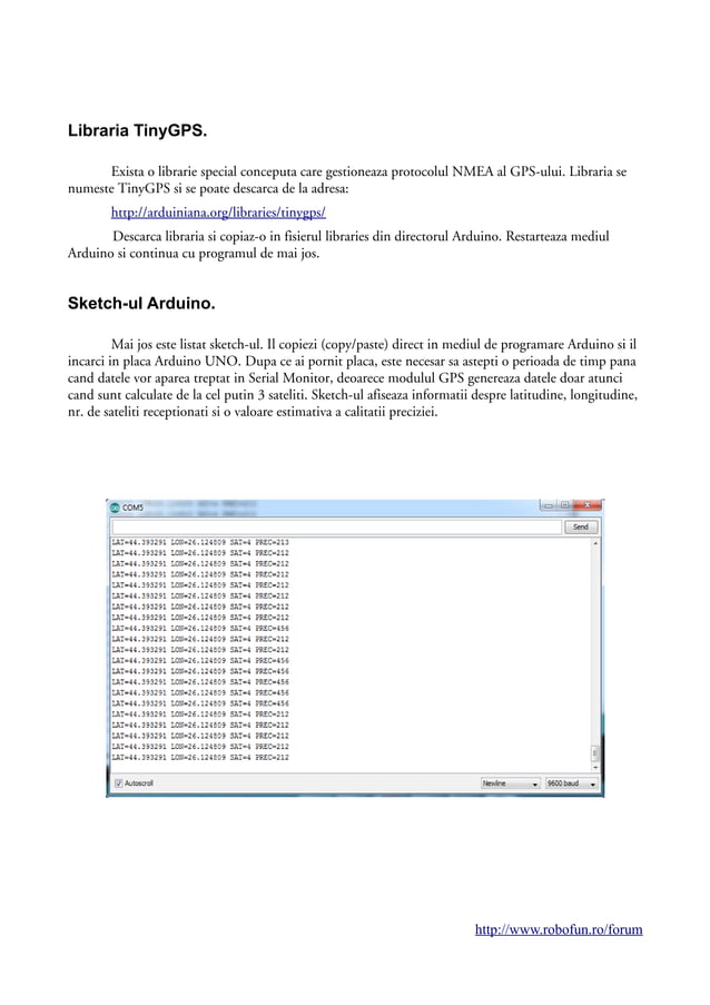 Arduino mod-gps | PDF