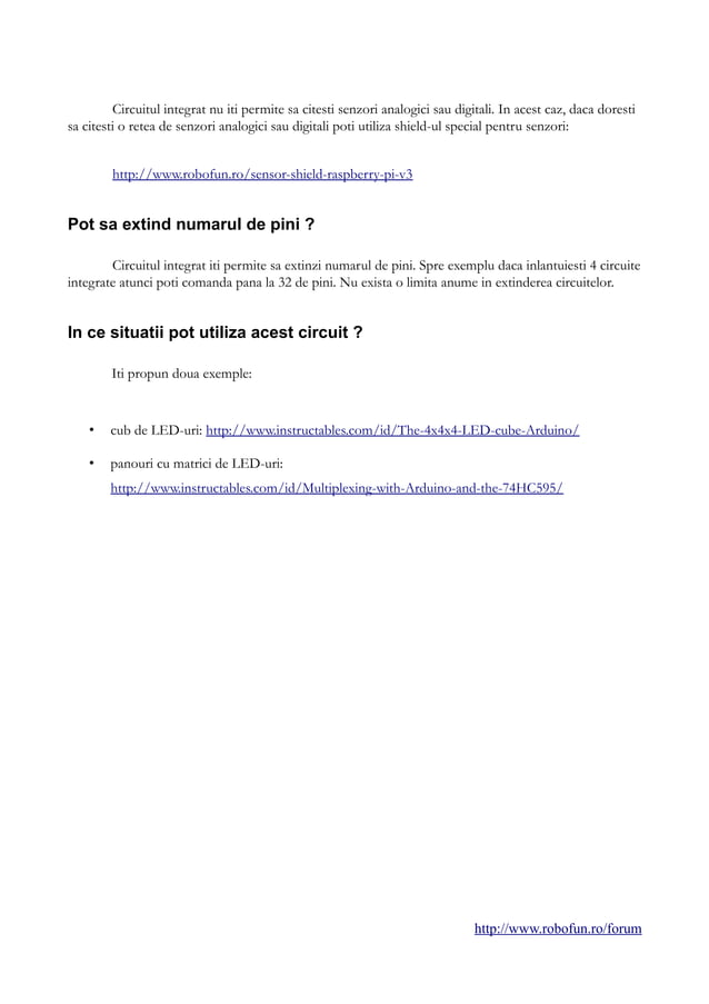 Arduino multiplexarea le-durilor | PDF