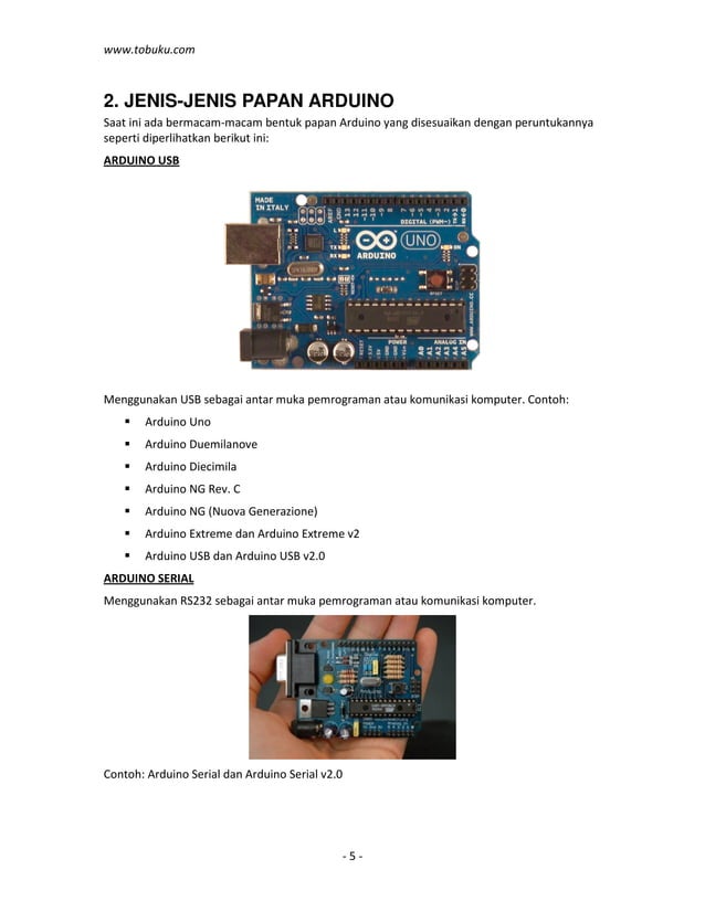 Arduino pengenalan | PDF