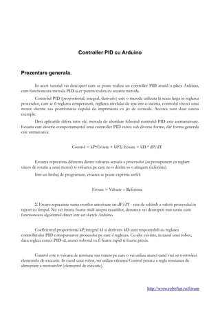 Arduino pid | PDF