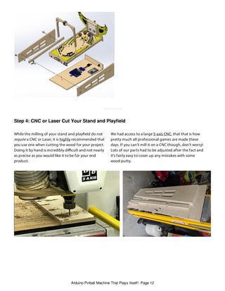 Arduino pinball-machine that plays itself | PDF