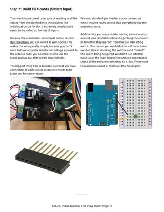 Arduino pinball-machine that plays itself | PDF