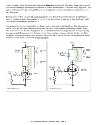 Arduino pinball-machine that plays itself | PDF