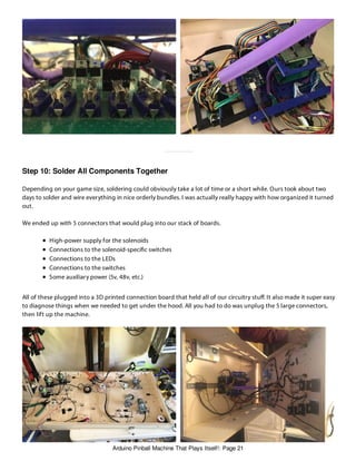 Arduino pinball-machine that plays itself | PDF