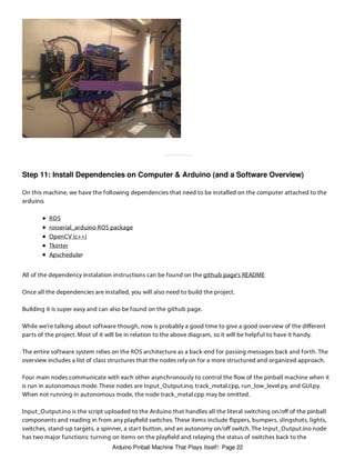 Arduino pinball-machine that plays itself | PDF