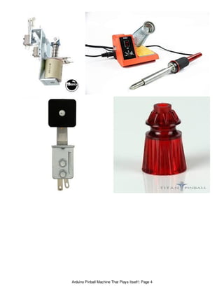 Arduino pinball-machine that plays itself | PDF