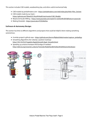 Arduino pinball-machine that plays itself | PDF