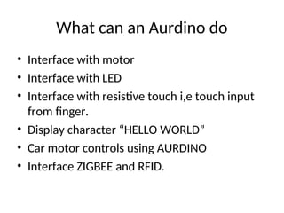 ARDUINO-PPT.pptafafvxvxgxzfgarfarfaarfaabxb | PPT