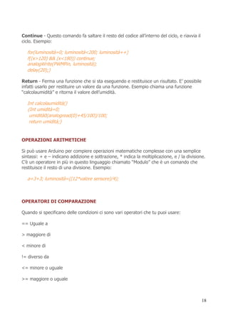 Arduino prima spiegazione | PDF