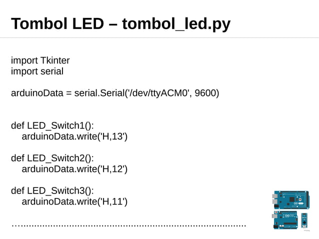 Kisah Dua Sejoli: Arduino & Python | PPT