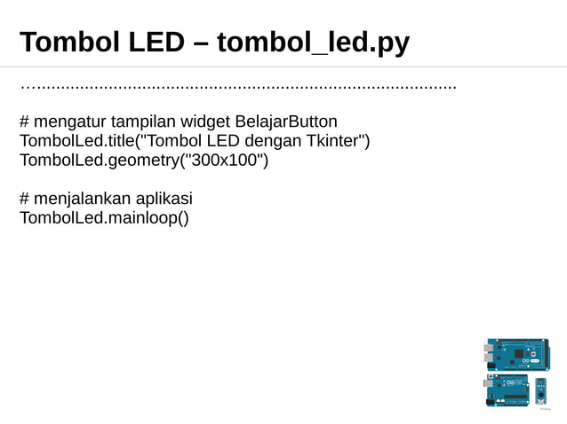 Kisah Dua Sejoli: Arduino & Python | PPT