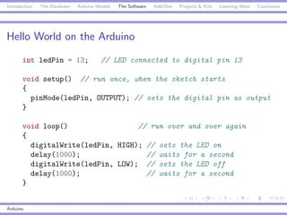 Arduino talk | PPT