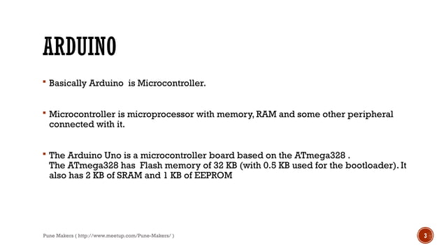 Arduino uno details and Workshop contents | PPT