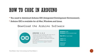 Arduino uno details and Workshop contents | PPT