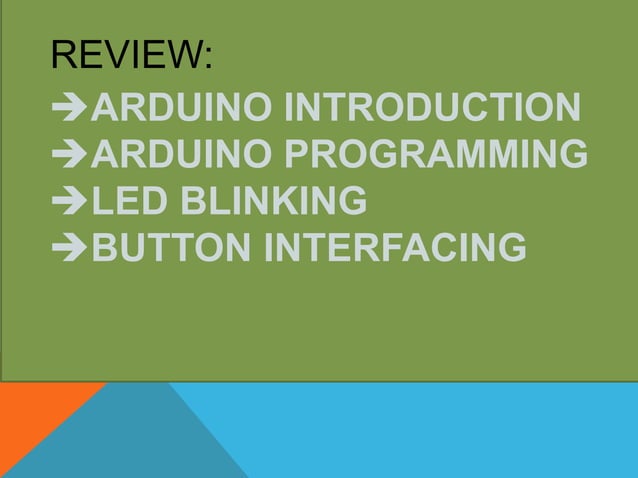 Arduino Day 1 Presentation | PPT