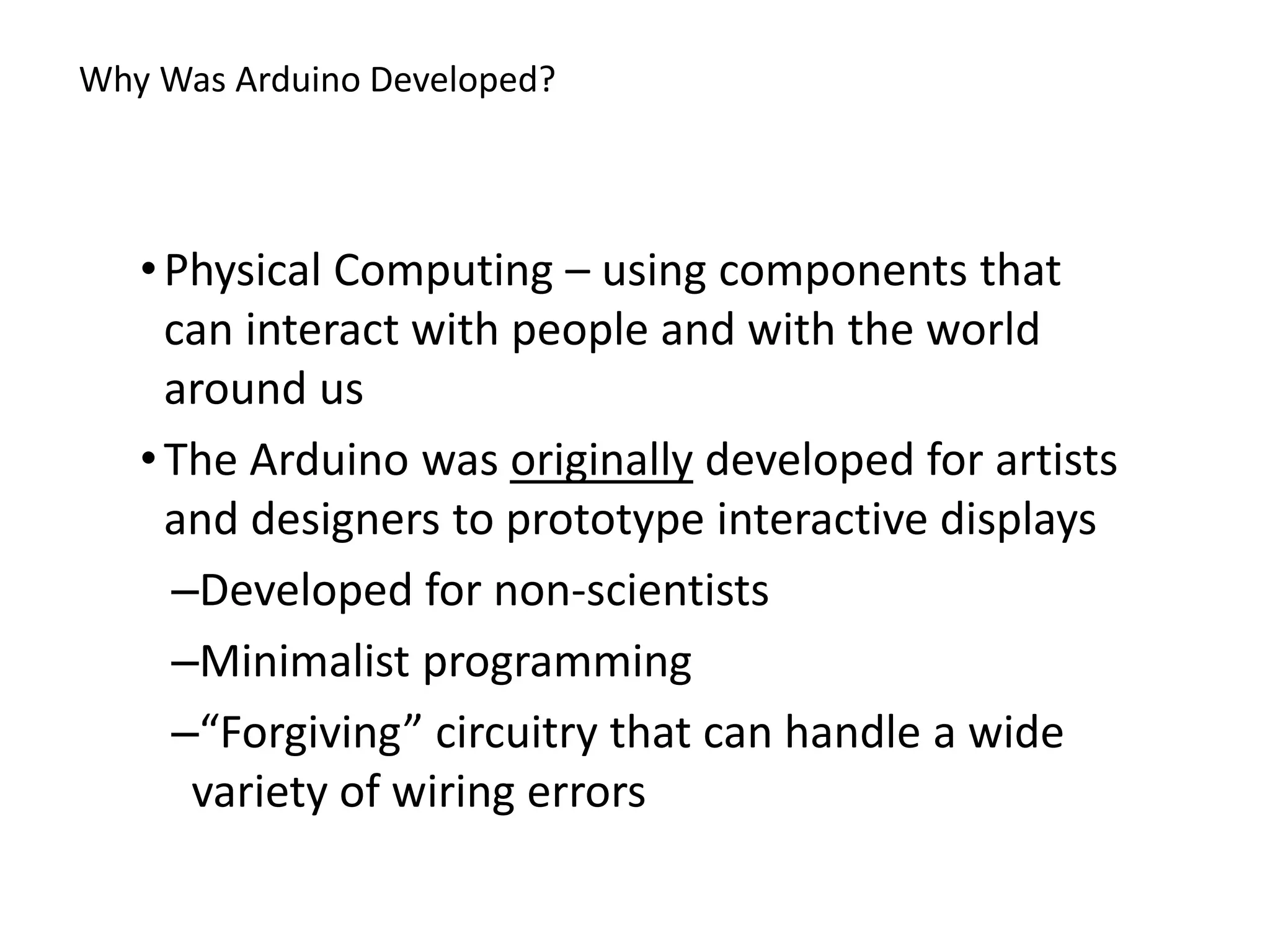 Quickintroduction To Arduino And Sensors Ppt