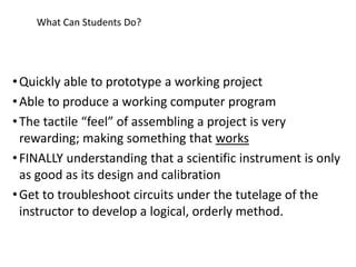 QuickIntroduction to Arduino and Sensors | PPTX