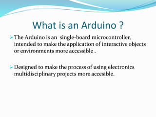 Arduino | PPTX | Computing | Technology & Computing