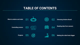 Arduino and robotics | PPTX