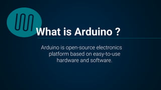 Arduino and robotics | PPTX