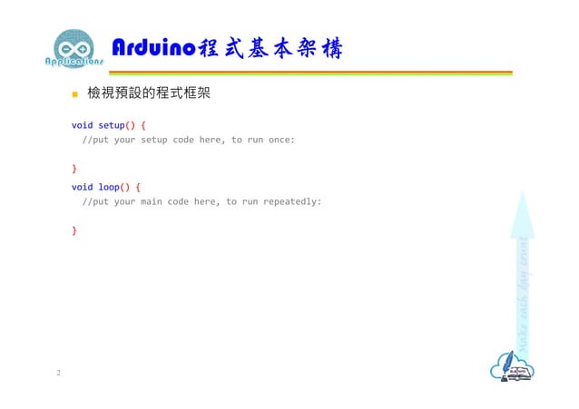 Arduino應用系統設計 Arduino程式快速入門 Ppt