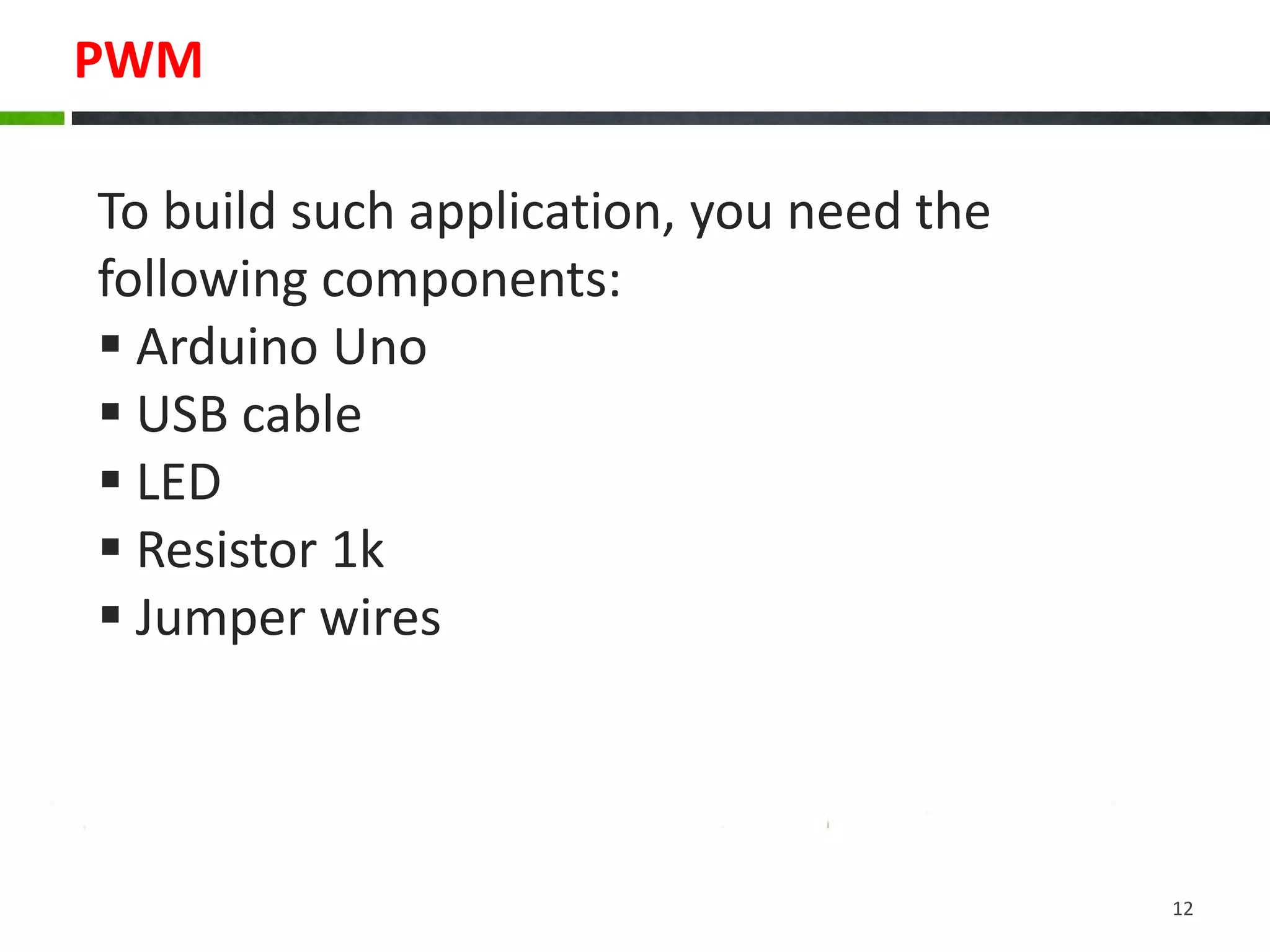 Arduino Based Applications Part 1 Ppt