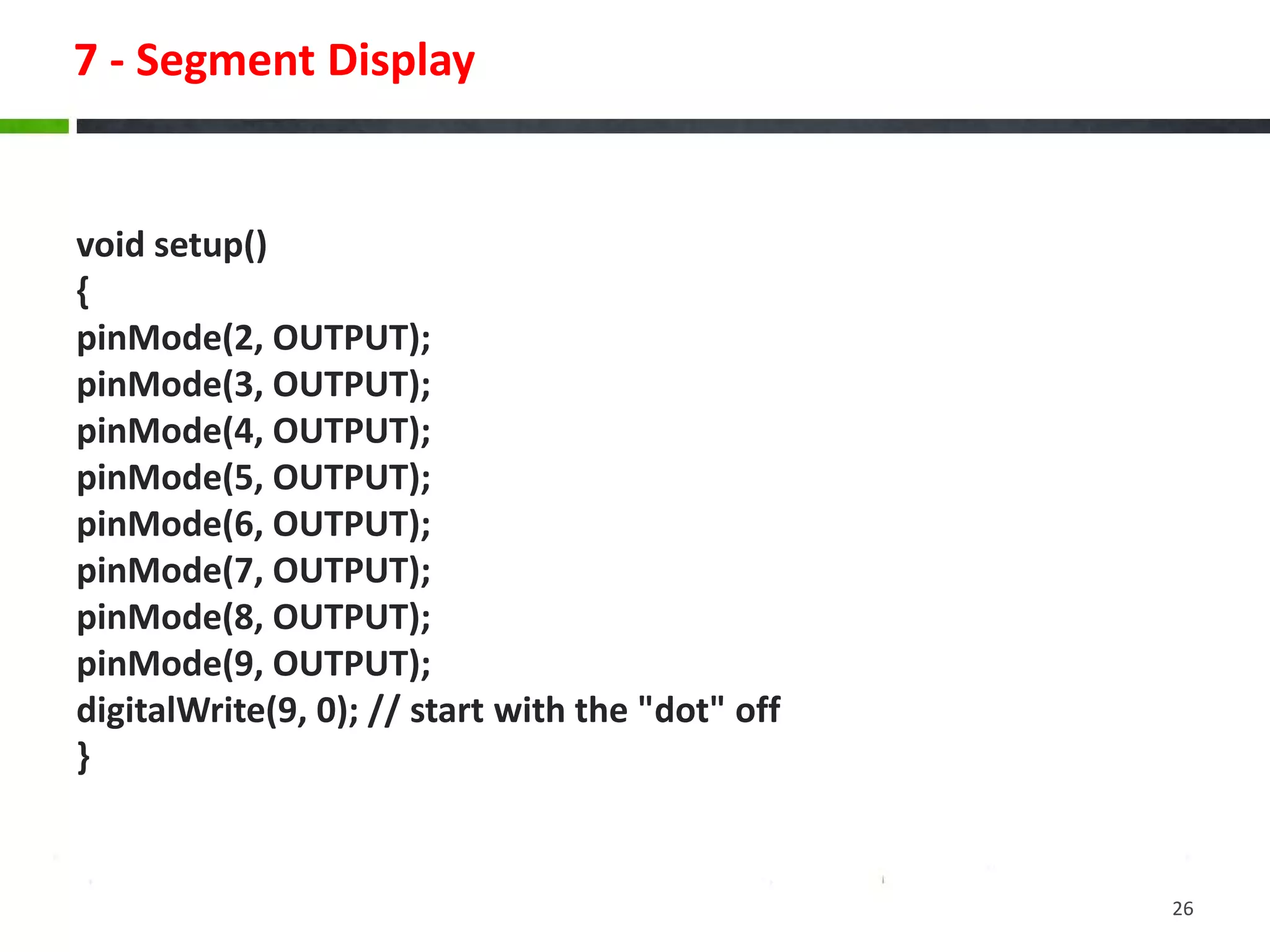 Arduino Based Applications Part 1 Ppt