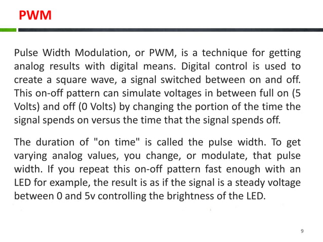 Arduino Based Applications Part 1 Ppt