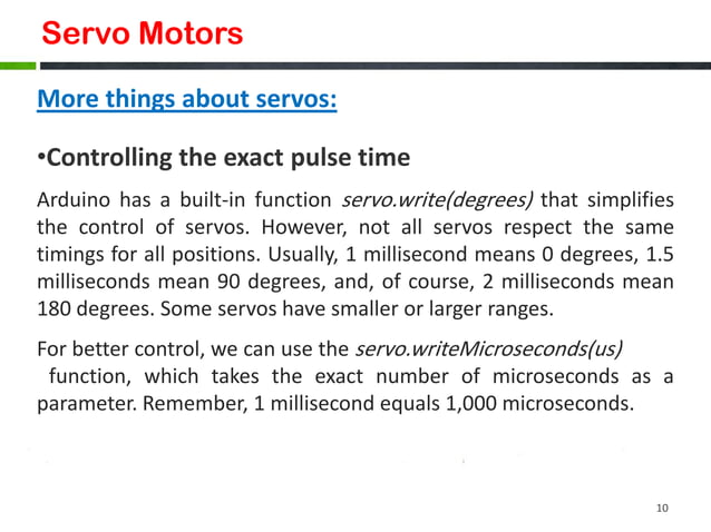 Arduino based applications-part 3 | PPT