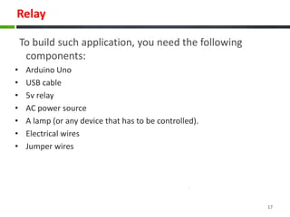Arduino based applications-part 3 | PPT