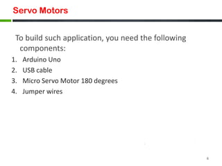 Arduino based applications-part 3 | PPT