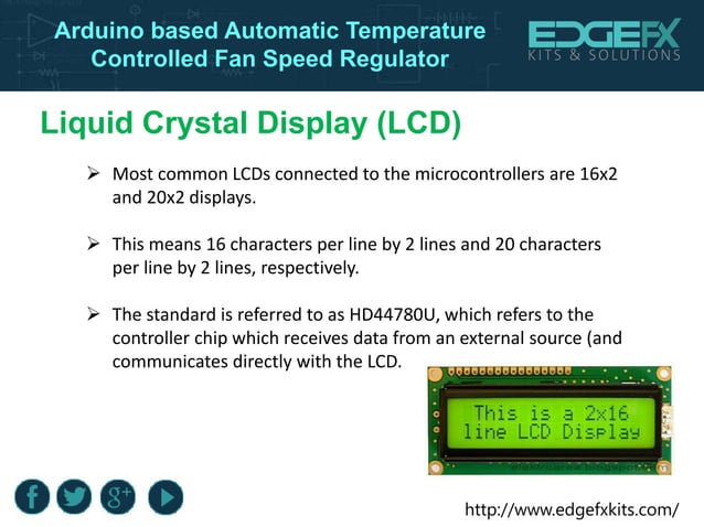 Arduino based automatic temperature controlled fan speed regulator ...