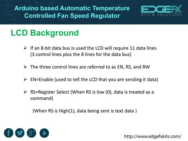 Arduino based automatic temperature controlled fan speed regulator ...