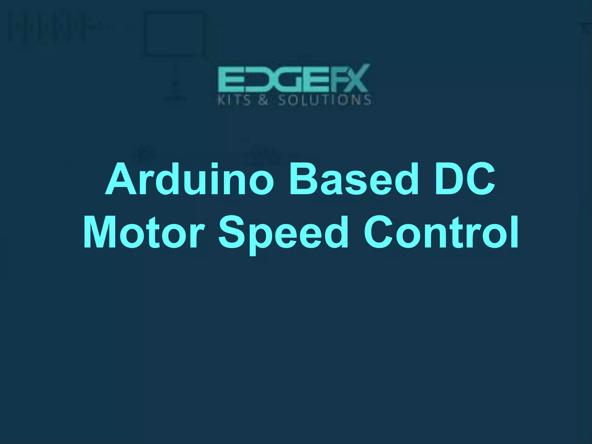 BLDC Motor Speed Control with RPM Display and PWM | PPTX