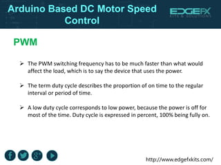 BLDC Motor Speed Control with RPM Display and PWM | PPTX