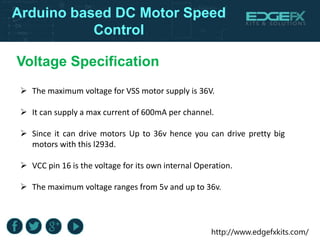BLDC Motor Speed Control with RPM Display and PWM | PPTX