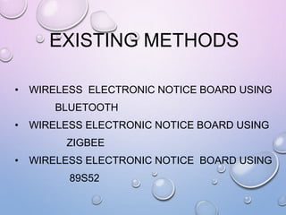 Arduino based electronic notice board and controlling of home ...