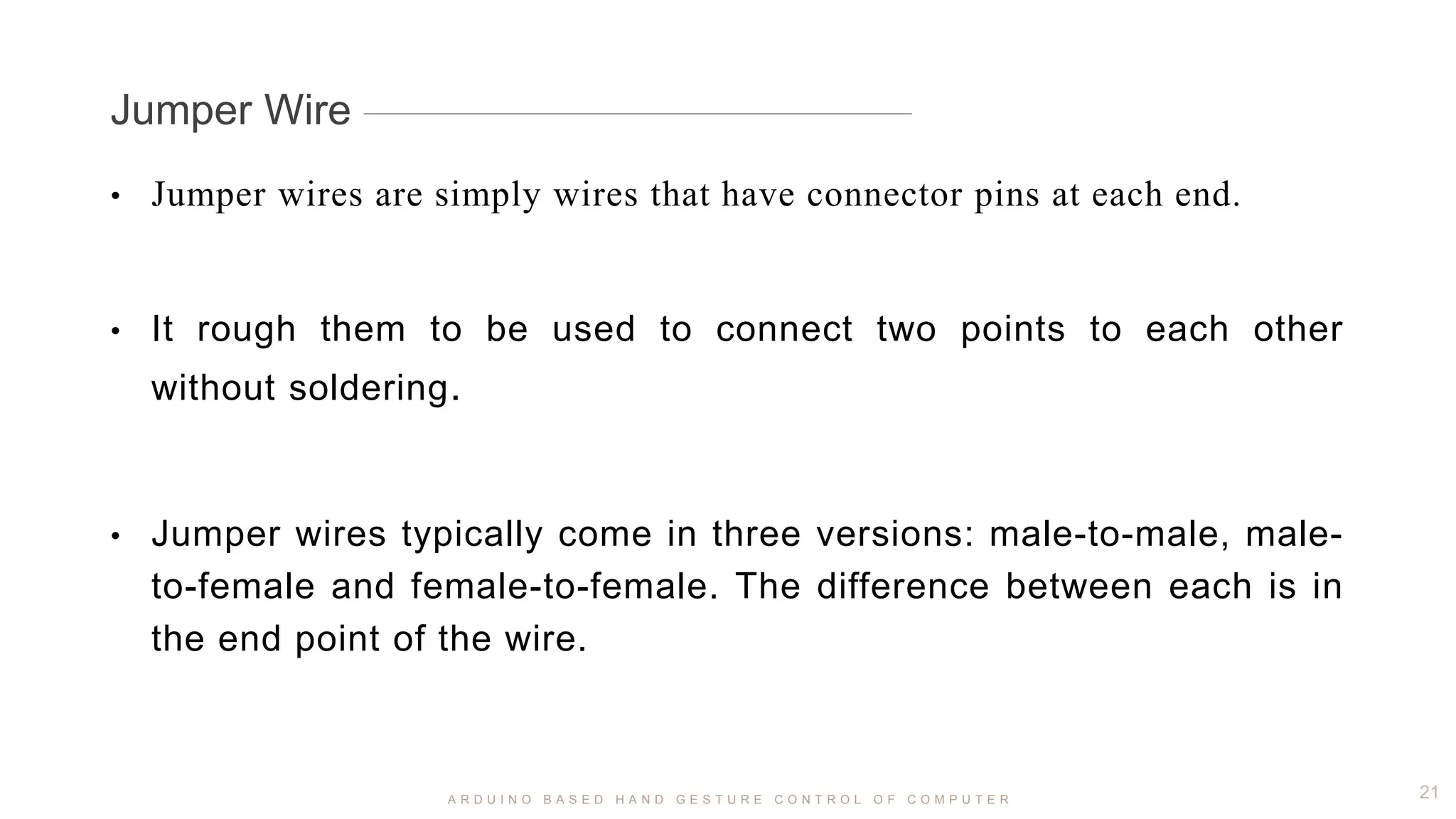 Arduino Based Hand Gesture Control Of Computer 3 Pptx