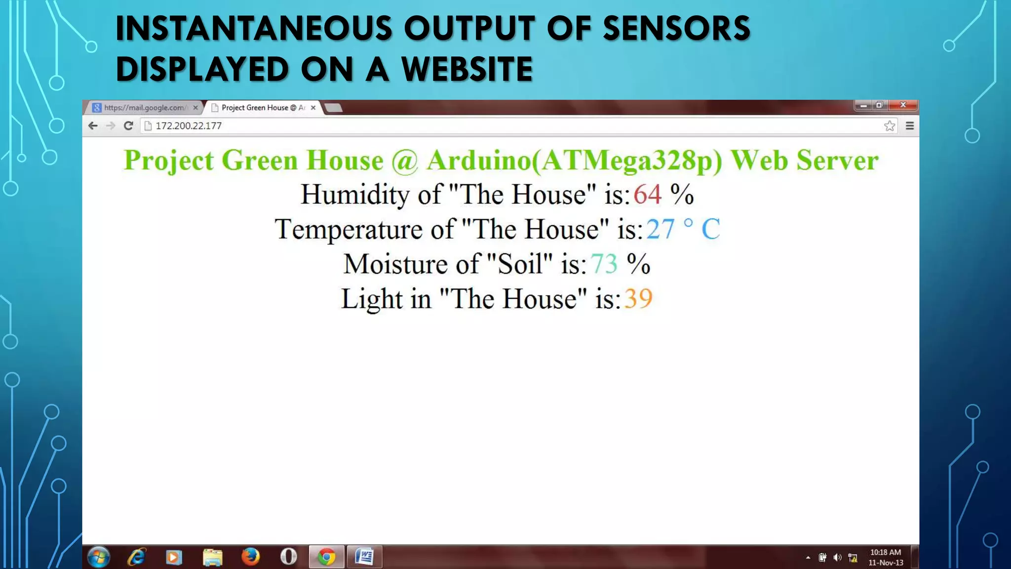 Arduino based intelligent greenhouse Project | PPTX