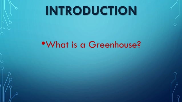 Arduino based intelligent greenhouse Project | PPTX