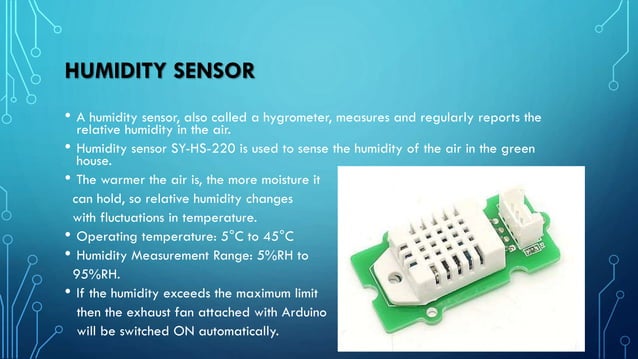 Arduino based intelligent greenhouse Project | PPTX