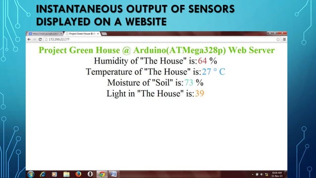 Arduino based intelligent greenhouse Project | PPTX